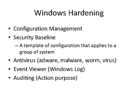 Operating System Hardening Vulnerabilities Unique Vulnerabilities For Different