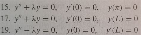 Solved Find The Eigenvalues And Eigenfunctions Of The Given