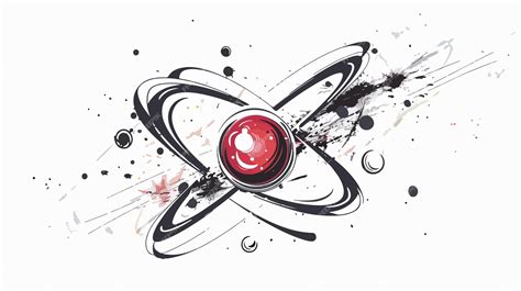 Handdrawn Abstract Atom Molecule Vector Illustration Premium Ai Generated Vector