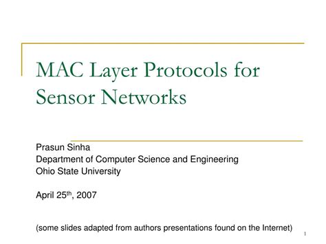 Ppt Mac Layer Protocols For Sensor Networks Powerpoint Presentation Free Download Id795229