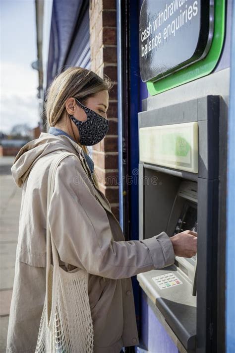 Checking Her Bank Account Safely Stock Photo Image Of Entering Individuality