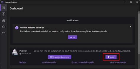 windows podman and oracle container registry and vs code what a match