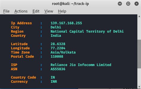 Trackip Advance IP Tracker Tool In Kali Linux GeeksforGeeks