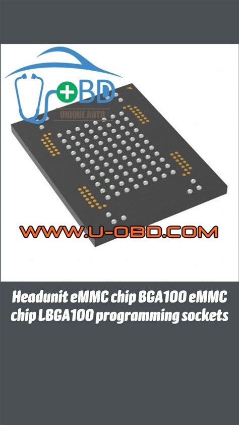Headunit EMMC Chip BGA100 Programming Sockets