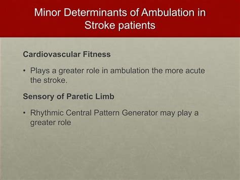 Gait Training Strategies To Optimize Walking Ability In People With Stroke A Synthesis Of The