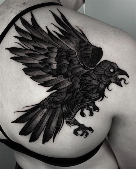 Raven Tattoo Meaning In Native American Culture Symbol Of Wisdom And