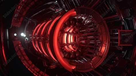 무료 빨간불이 켜진 기차 터널의 빨간색과 검정색 와이어 프레임 Ppt 배경 Slidesdocs