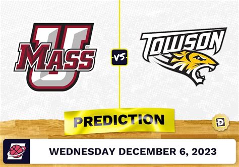 Massachusetts Vs Towson Basketball Prediction December 6 2023