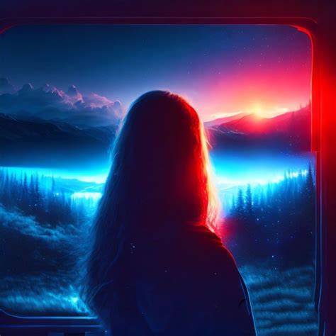 Blue And Red Light Girl Light Girls Light Red Light