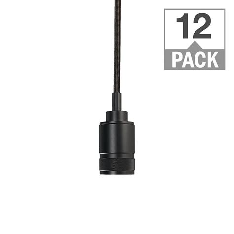 Feit Electric 60 Watt 1 Light Socket Black Industrial Style Pendant