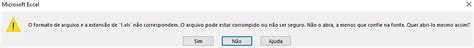 Erro Ao Abrir Txt Salvo Como Xls Microsoft Office E Similares Clube Do Hardware