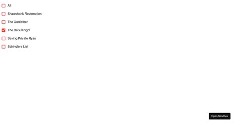 Handling Checkbox Dynamically Codesandbox