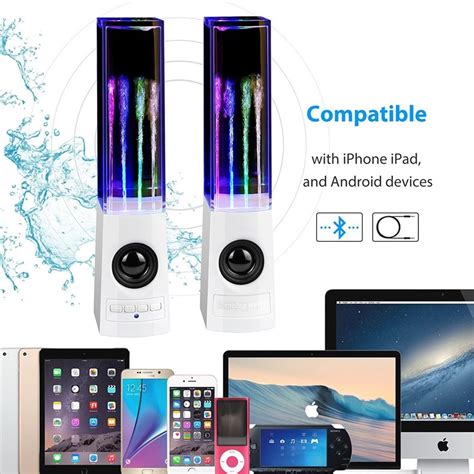 ลำโพง Bluetooth แบบกำหนดเอง ลำโพงน้ำเต้นรำ Bluetooth Light Up โรงงานลำโพงน้ำ