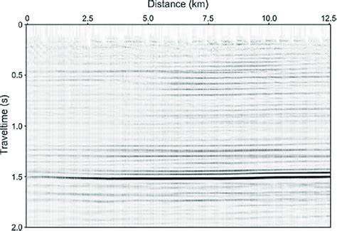 1 A Seismic Stack Section Used For Testing The Algorithm Of