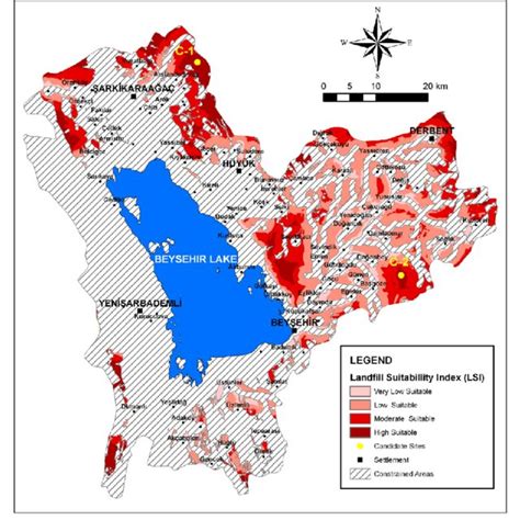 Landfill Suitability Map Download Scientific Diagram