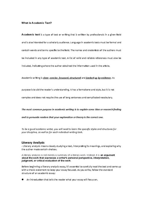 Academic Text Academic Text What Is Academic Text Academic Text Is A Type Of Text Or
