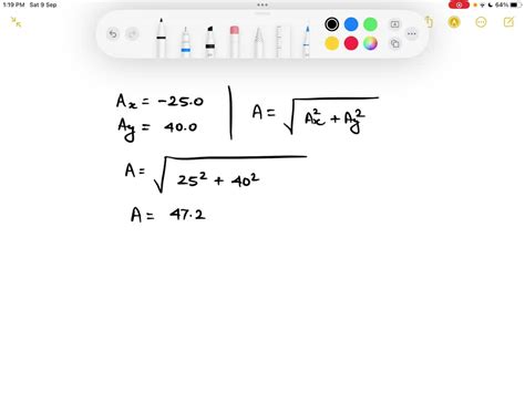 ⏩solved A Vector Has An X Component Of 25 0 Units And A Y Component… Numerade