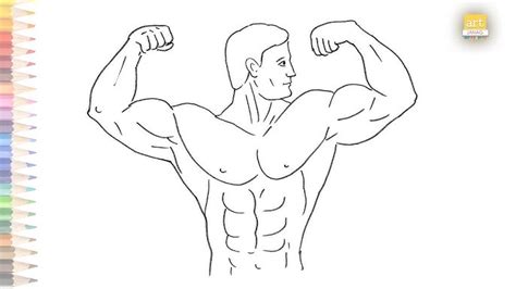Buff Man Drawing