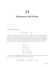Calculus 1 Sequences And Series In Calculus And Finding Appropriate Ways To Calculate Them Docsity