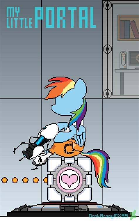 My Little Portal Poster Rainbow Dash By Grekbronymx95 On Deviantart