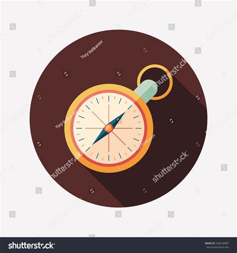Retro Clock Flat Round Icon Long Stock Vector Royalty Free 228418987 Shutterstock