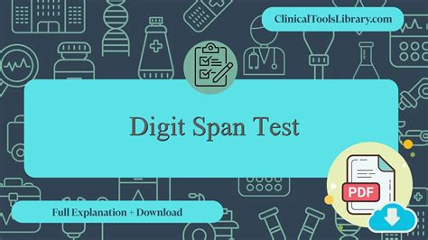 Digit Span Test Complete Explanation Pdf