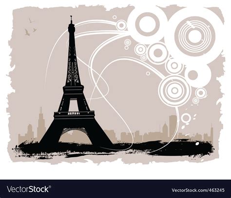 Eiffel Tower Royalty Free Vector Image VectorStock