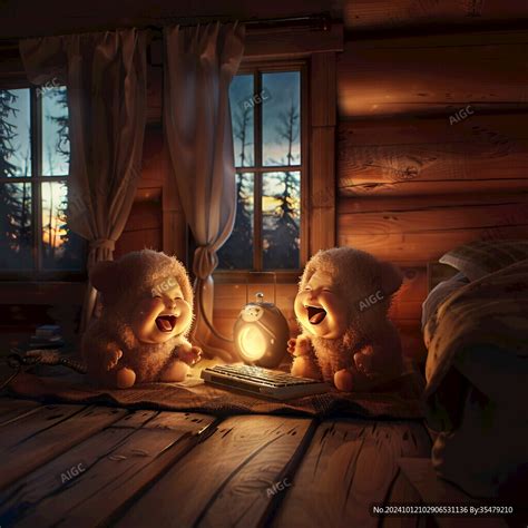 Ai创作图开的小台灯看书的小朋 冬眠插画 小台灯下的小朋友 Cgi超现实主义 就寝故事 温暖温馨画面 房间里讲故事 睡觉时的故事 创意广告合辑 晚上讲故事 创意夜景合成 创意合成海报 质感合成