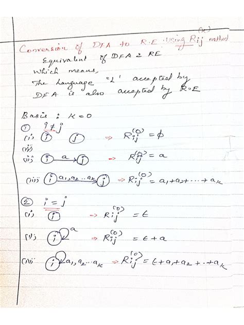 Rij K Method Convert Dfa To Ra Pdf