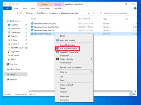 Run As Administrator Windows 10 Cmd Programs Powershell