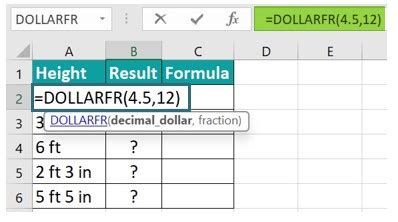 DOLLARFR Excel Function Syntax Examples How To Use
