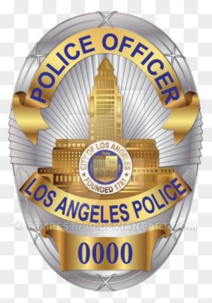Lapd Badge Drawing