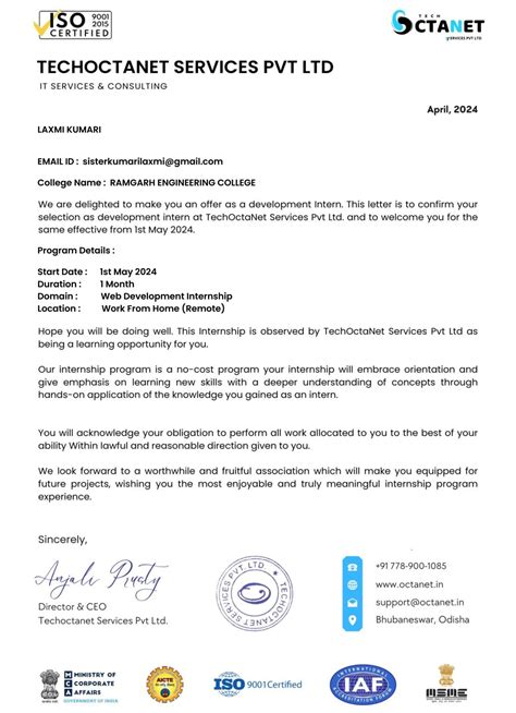 Laxmi Kumari On Linkedin Octanet Internship Webdevelopment