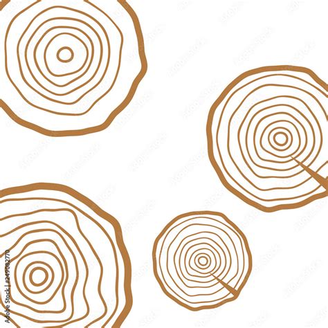 Vector Tree Rings Wood Texture Vector Abstract Circle Tree Background Stock Vector Adobe Stock