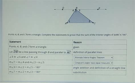 Solved Points Ab And C Form A Triangle Complete The