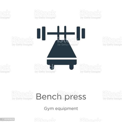 벤치 프레스 아이콘 벡터입니다 흰색 배경에 고립 된 체육관 장비 컬렉션에서 트렌디 한 평면 벤치 프레스 아이콘 벡터 일러스트는 웹 및 모바일 그래픽 디자인 로고 Eps10에