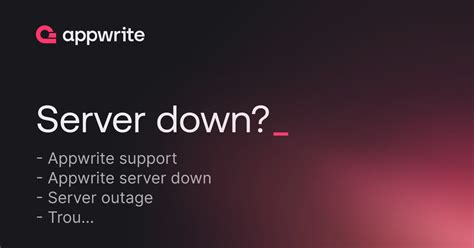Server Down Threads Appwrite