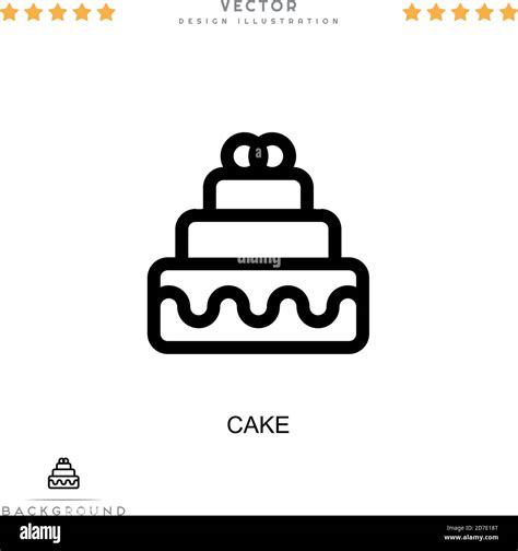 Cake Icon Simple Element From Digital Disruption Collection Line Cake