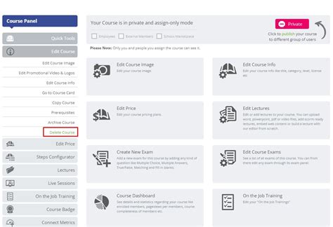 How To Delete A Course Schoox Support Center