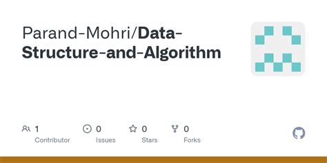 GitHub Parand Mohri Data Structure And Algorithm