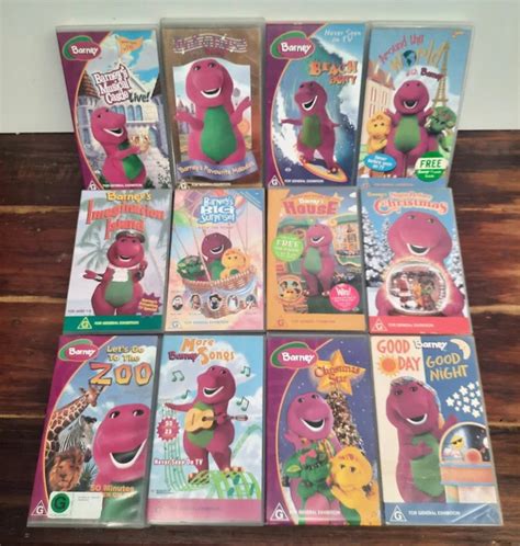 Vintage Barney The Purple Dinosaur 12 X Vhs Video Tape Pal Bulk £54 66