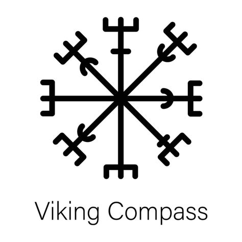Trendy Viking Compass 45353717 Vector Art At Vecteezy