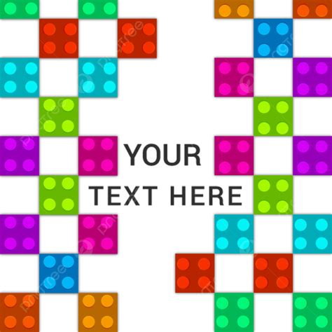Tetris Vector Png Images Colorful Tetris Block Border Blocks