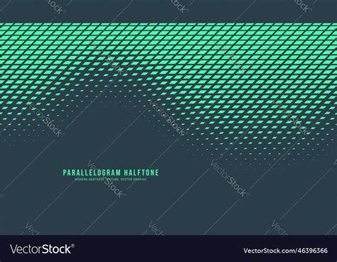 Parallelogram Halftone Dynamic Smooth Curved Vector Image