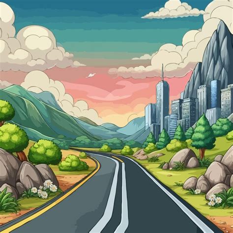 мультфильм Дизайн фона Премиум Ai сгенерированный вектор