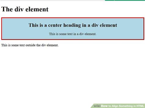 How To Align Something In Html Steps With Pictures Wikihow