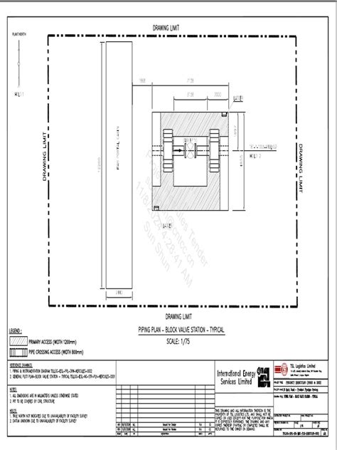 2 3 2 4 5 1 1 Tsllog Iesl Ng Mec Pln Hercules 0001 Reva01 09 10 2024 Piping Plan Block Valve