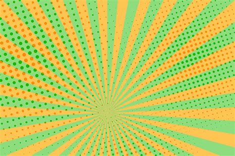 스트라이프 컬러풀 한 광선 배경 팝 아트 크리에이티브 컨셉 컬러풀 만화 잡지 표지 만화 하프톤 복고풍 패턴 포스터 카드 판매 배너 빈 거품에 대한 추상 템플릿 디자인