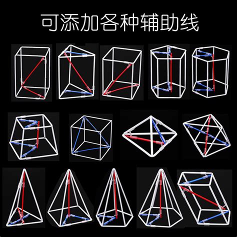 立体几何框架模型钢丝积木初高中空间图形体积面积解题数学教学具虎窝淘