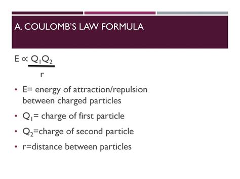 Coulombs Law Chemical Bonding Ppt Download